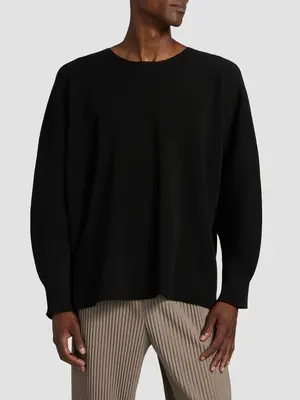 Issey Miyake August Rib-knit Crewneck Sweater