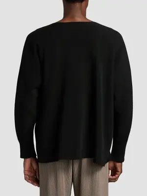 Issey Miyake August Rib-knit Crewneck Sweater