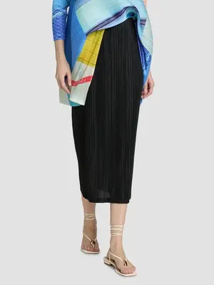 Issey Miyake Thicker Bottoms Midi-skirt