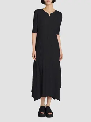 Issey Miyake Mellow Pleats Balloon Midi-dress