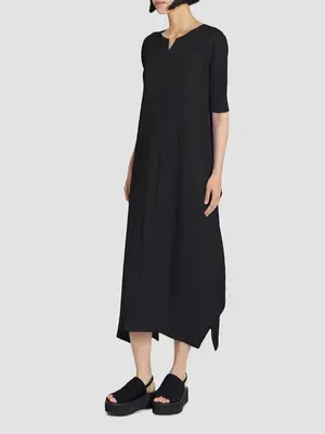 Issey Miyake Mellow Pleats Balloon Midi-dress