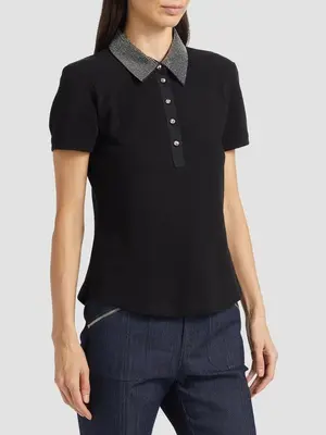 Cinq À Sept Rupi Embellished Collar Top