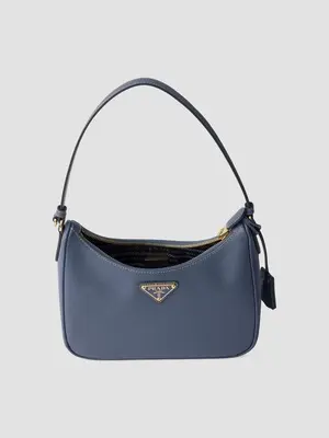 Prada Re-edition 2005 Saffiano Leather Mini Shoulder Bag - Blue