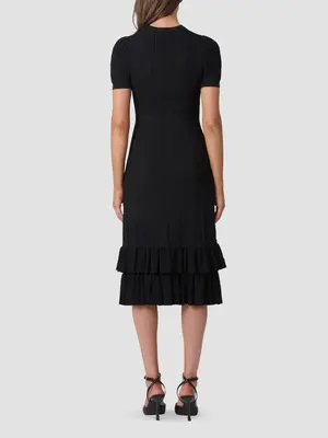 Shoshanna Savannah Ruffle Midi Dress