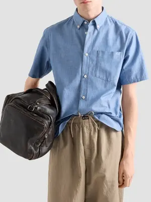Prada Short-sleeved Chambray Shirt