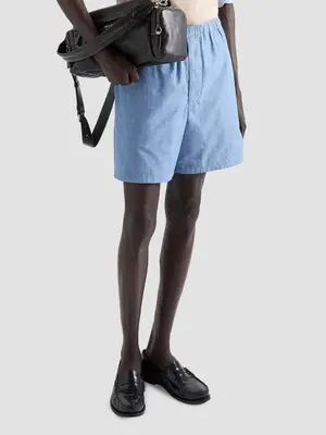 Prada Chambray Bermuda Shorts