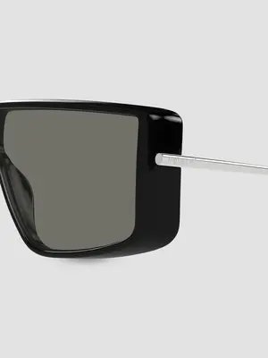 Alexander McQueen T-bar Visor 99mm Shield Sunglasses