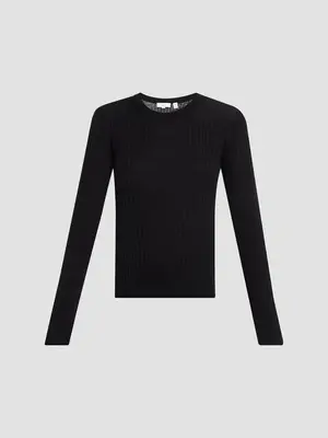 A.L.C. Kyle Ribbed Wool Slim-fit Top