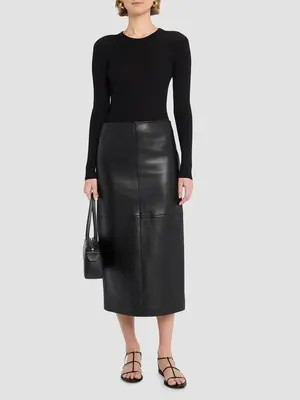 A.L.C. Kyle Ribbed Wool Slim-fit Top