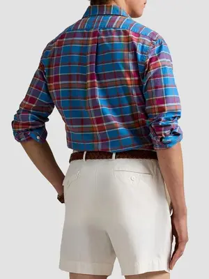 Polo Ralph Lauren Classic-fit Plaid Button-down Oxford Shirt