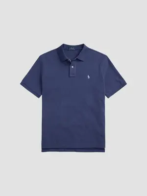 Polo Ralph Lauren Classic-fit Mesh Polo Shirt - Light Navy