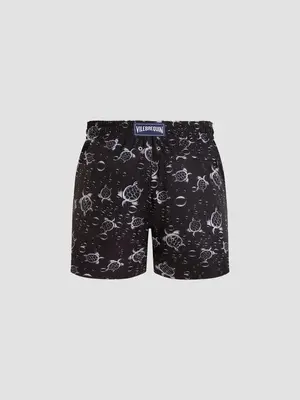 Vilebrequin Micro-perforated Bubble Turtle Print Swim Shorts