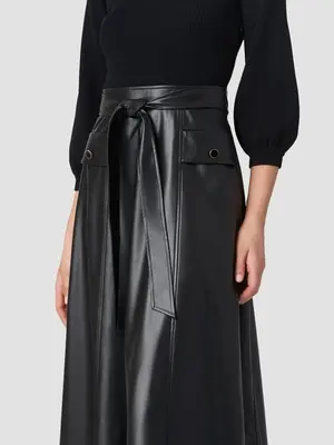 Shoshanna Aspen Mix Media Midi Dress