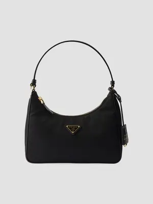 Prada Re-edition 2005 Re-nylon And Saffiano Mini Shoulder Bag - Black