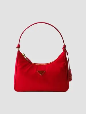 Prada Re-edition 2005 Re-nylon And Saffiano Mini Shoulder Bag - Red