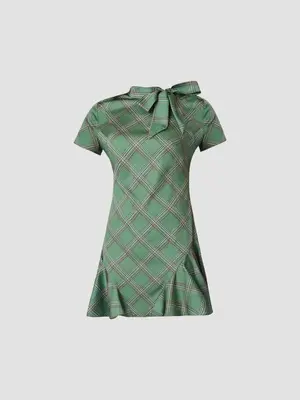 Shoshanna Bosher Dash Plaid Mini Dress