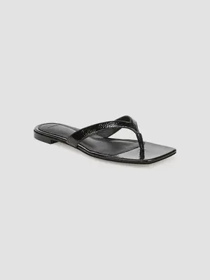Vince San Juan Leather Sandals - Black