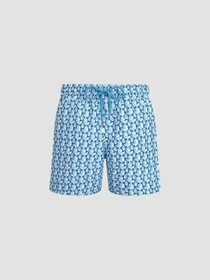 Vilebrequin Turtles Printed Swim Shorts - Blanc
