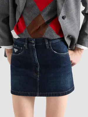 Prada Denim Mini-skirt