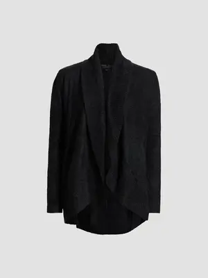 Barefoot Dreams Cozychic Lite Circle Cardigan - Black