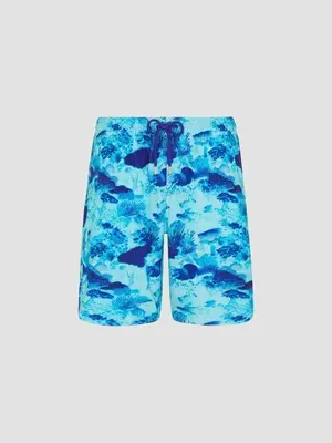 Vilebrequin Coraf Reef Terry Bermuda Swimshorts - Blue