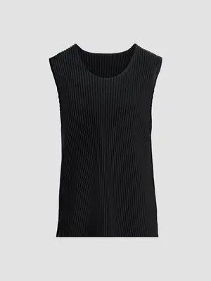 Issey Miyake June Pleated Slim Tank - Black