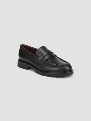 Vince Siena Leather Lug-sole Penny Loafers