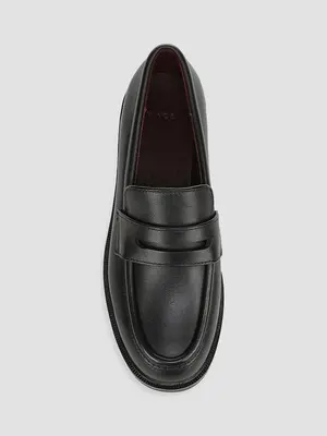Vince Siena Leather Lug-sole Penny Loafers