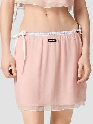 Miu Miu Chiffon Mini Skirt