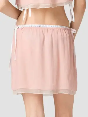 Miu Miu Chiffon Mini Skirt