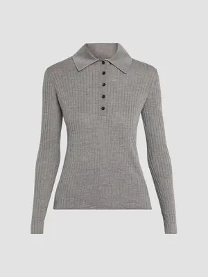 A.L.C. Alex Wool Top - Medium Heather