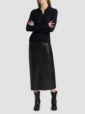A.L.C. Alex Wool Top - Midnight