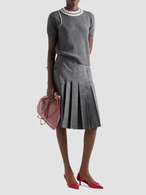 Prada Short-sleeved Wool And Cashmere Sweater