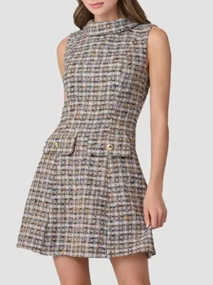 Shoshanna Charlotte Tweed Mini Dress