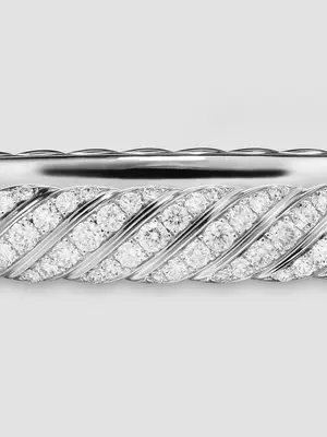 David Yurman Sculpted Cable Bangle Bracelet In 18k