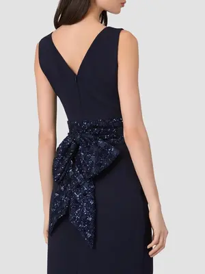 Shoshanna Sia Crepe Sequin-embellished Maxi Dress