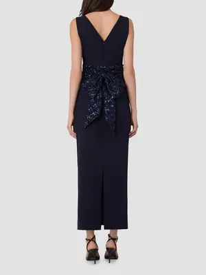 Shoshanna Sia Crepe Sequin-embellished Maxi Dress