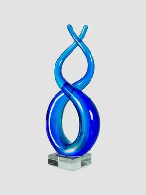 DALE TIFFANY Endless Ocean Glass Sculpture