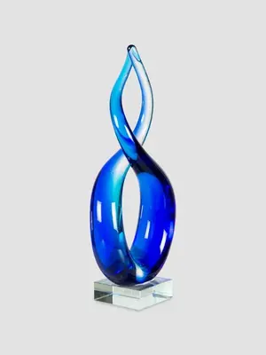 DALE TIFFANY Endless Ocean Glass Sculpture