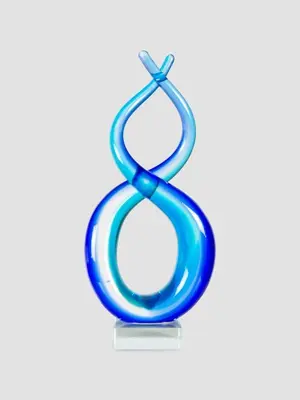 DALE TIFFANY Endless Ocean Glass Sculpture