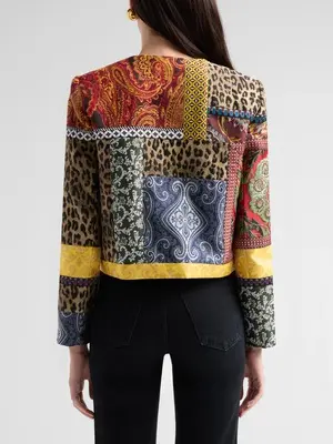 Alice + Olivia Kidman Patchwork Jacket