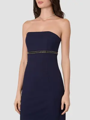Shoshanna Ashton Cotton Faille Mermaid Midi Dress