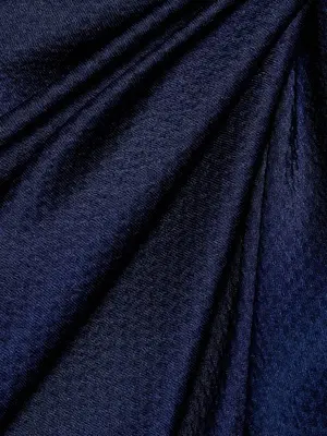 Badgley Mischka Hammered Satin Cape Sleeve Gown