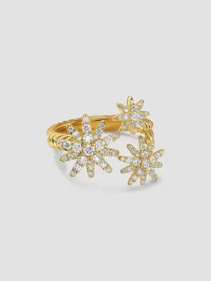 David Yurman Starburst Multi Star Ring In 18k Yellow Gold