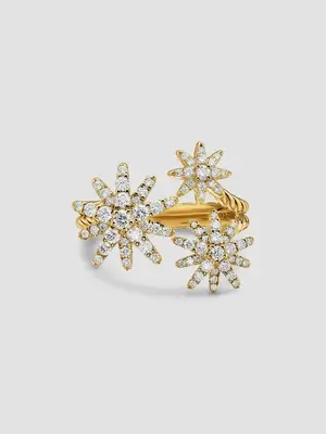 David Yurman Starburst Multi Star Ring In 18k Yellow Gold