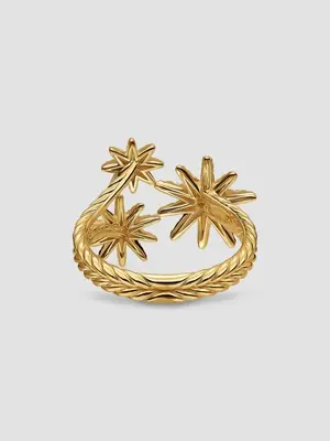 David Yurman Starburst Multi Star Ring In 18k Yellow Gold