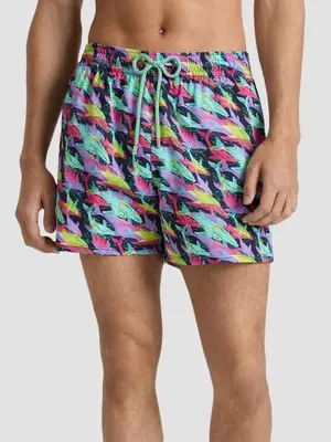 Vilebrequin Whales Offset Stretch Swim Shorts