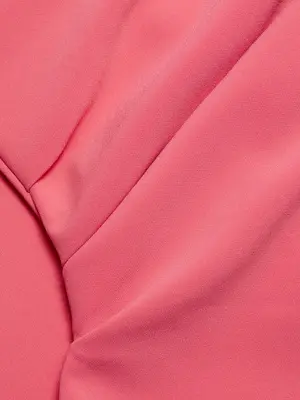 Halston Jolie Crêpe Asymmetric Dress