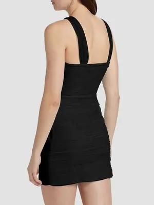 Bcbgmaxazria Tulle Halterneck Minidress