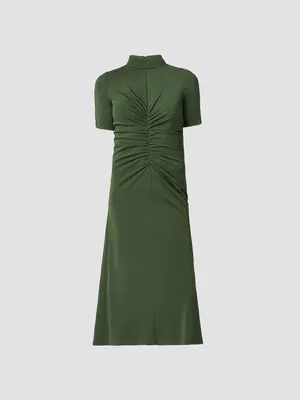 Shoshanna Shelly Ruched Midi Dress
